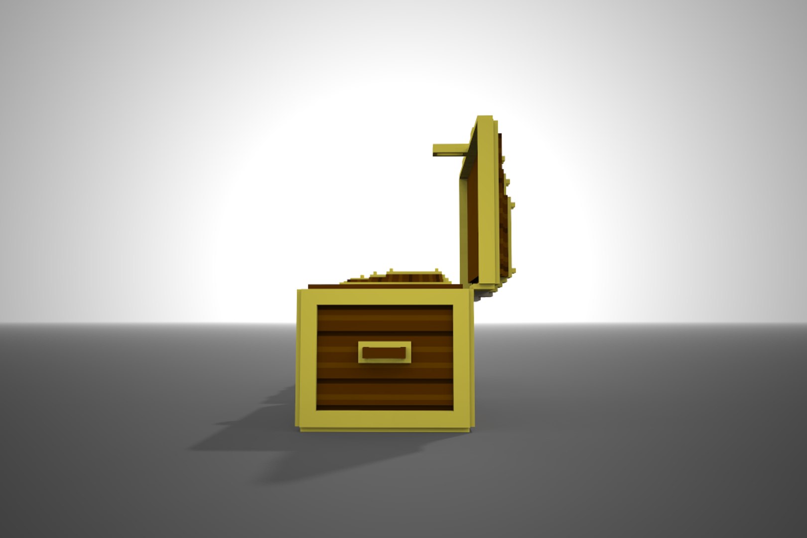 Voxel Chest Low-poly 3D Model - TurboSquid 1189547
