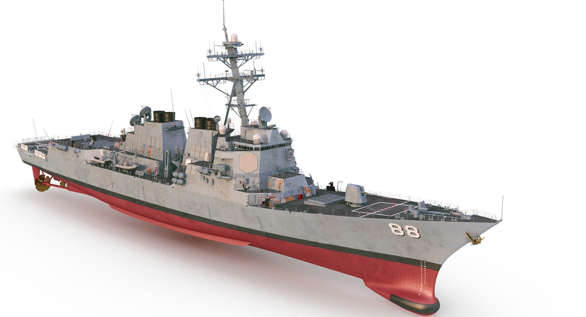 3D model uss preble ddg 88 - TurboSquid 1346648