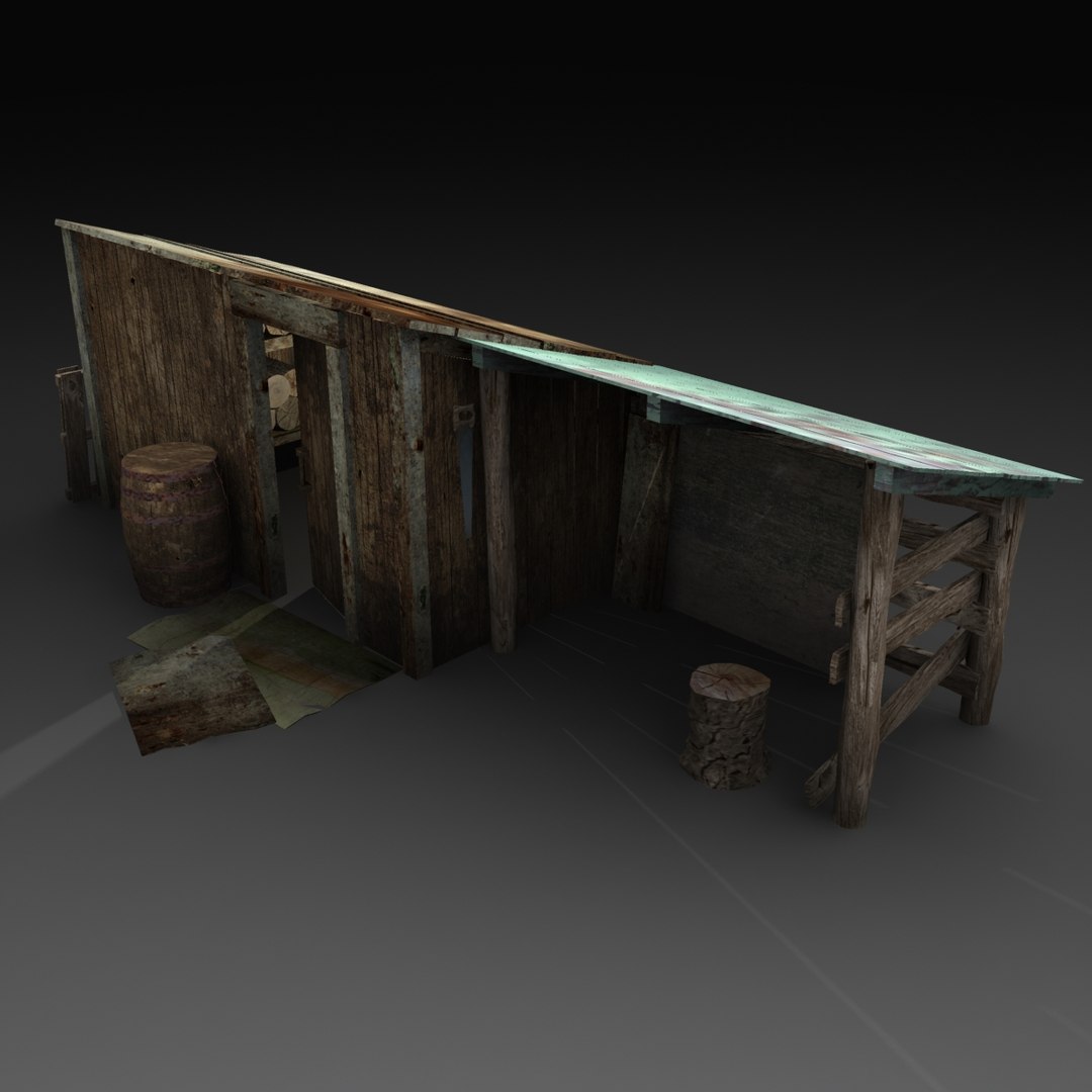 Old Wood 3d Obj
