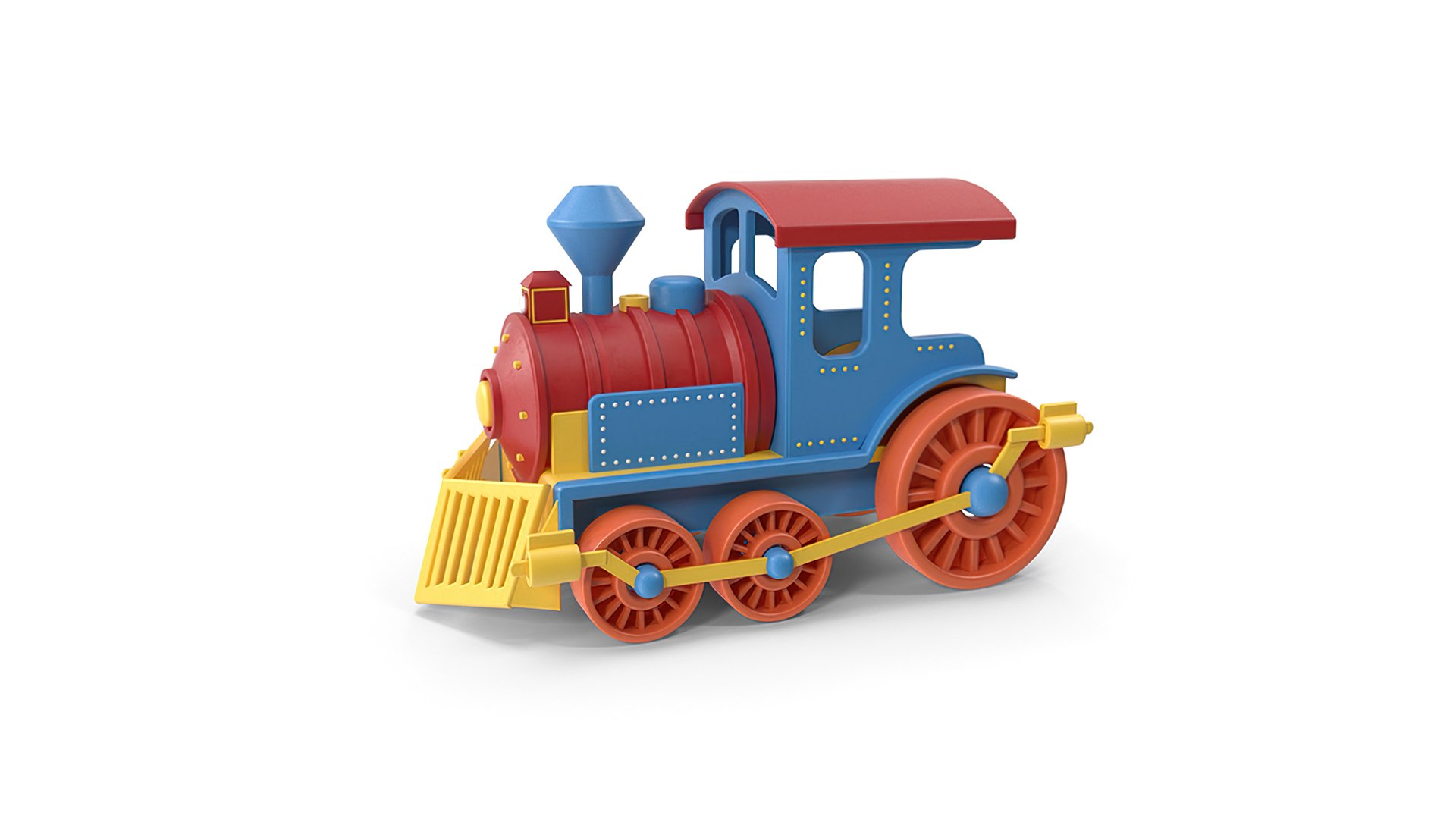 3D Toy Locomotive Train - TurboSquid 2156437