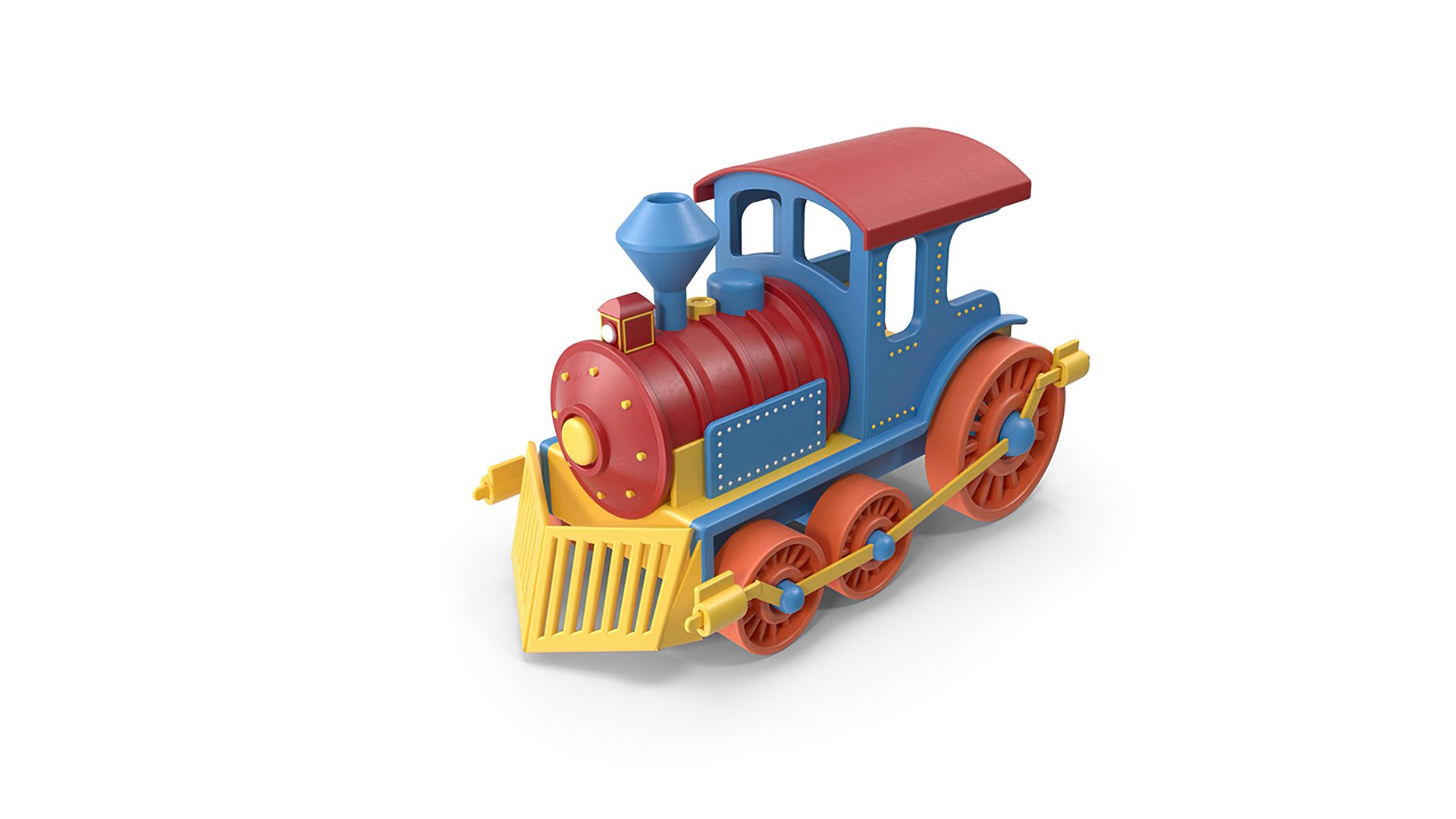 3D Toy Locomotive Train - TurboSquid 2156437