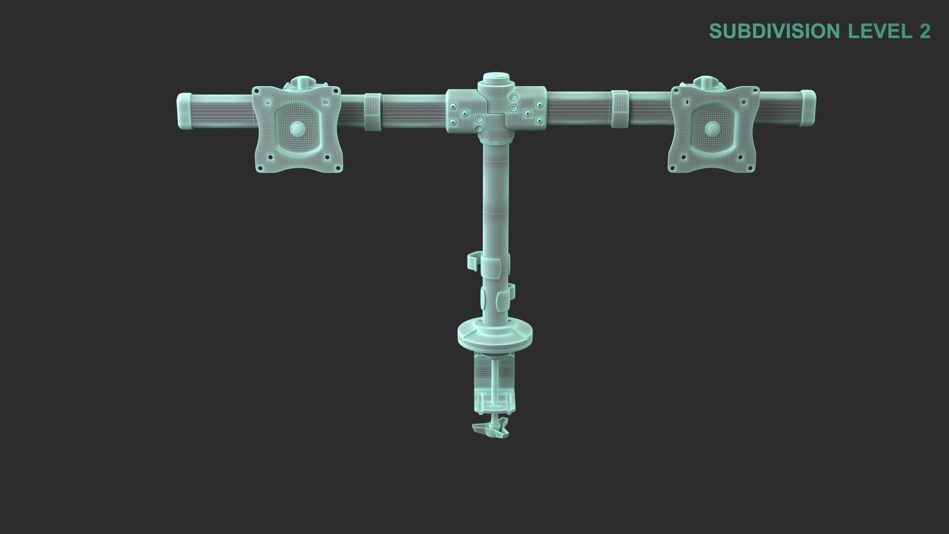 3D Model Dual Monitor Stand - TurboSquid 1903429