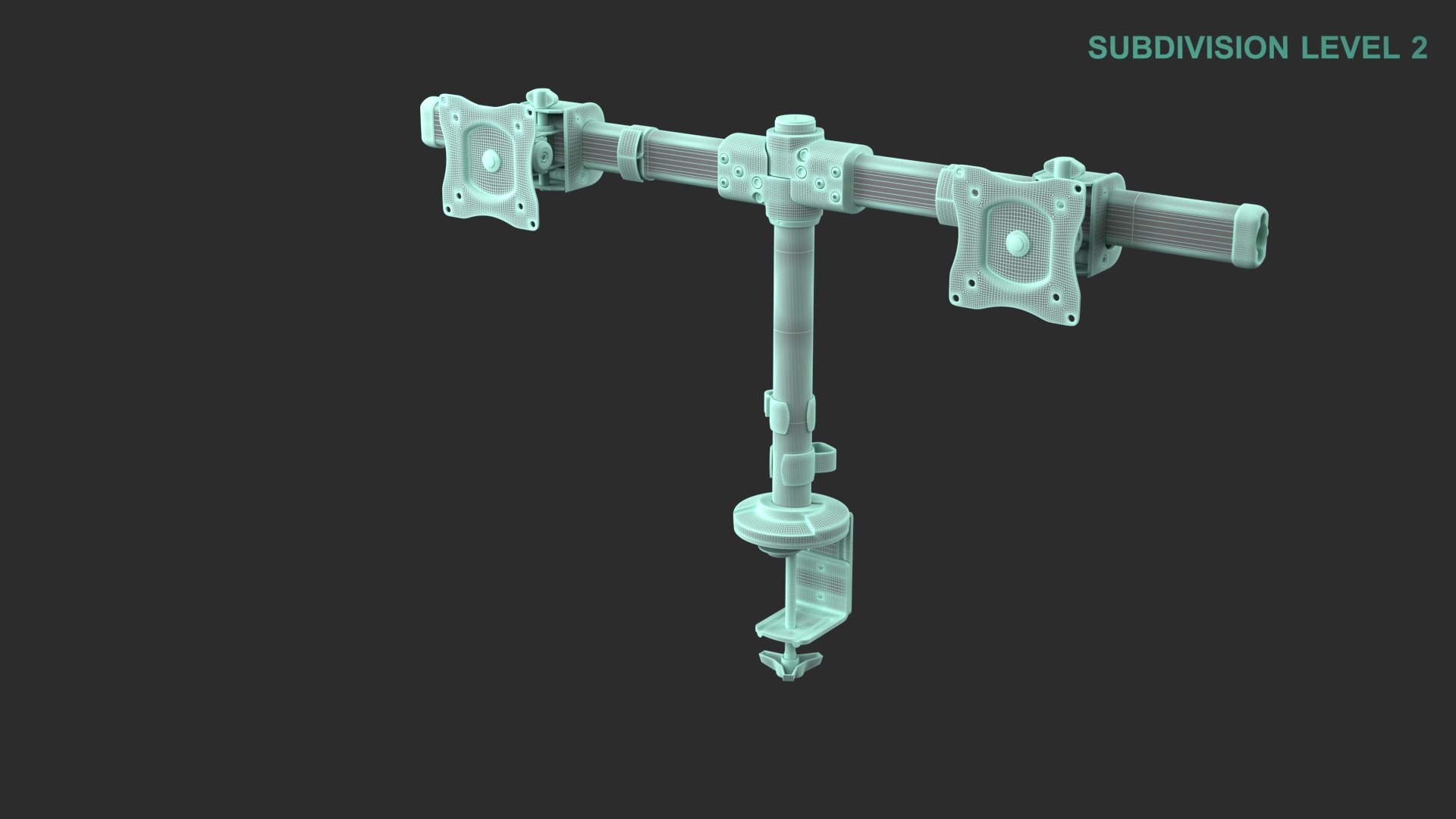 3D Model Dual Monitor Stand - TurboSquid 1903429