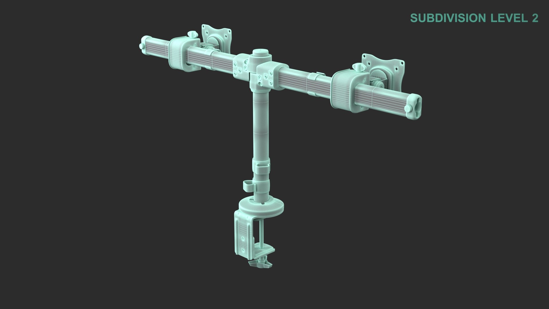 3D Model Dual Monitor Stand - TurboSquid 1903429