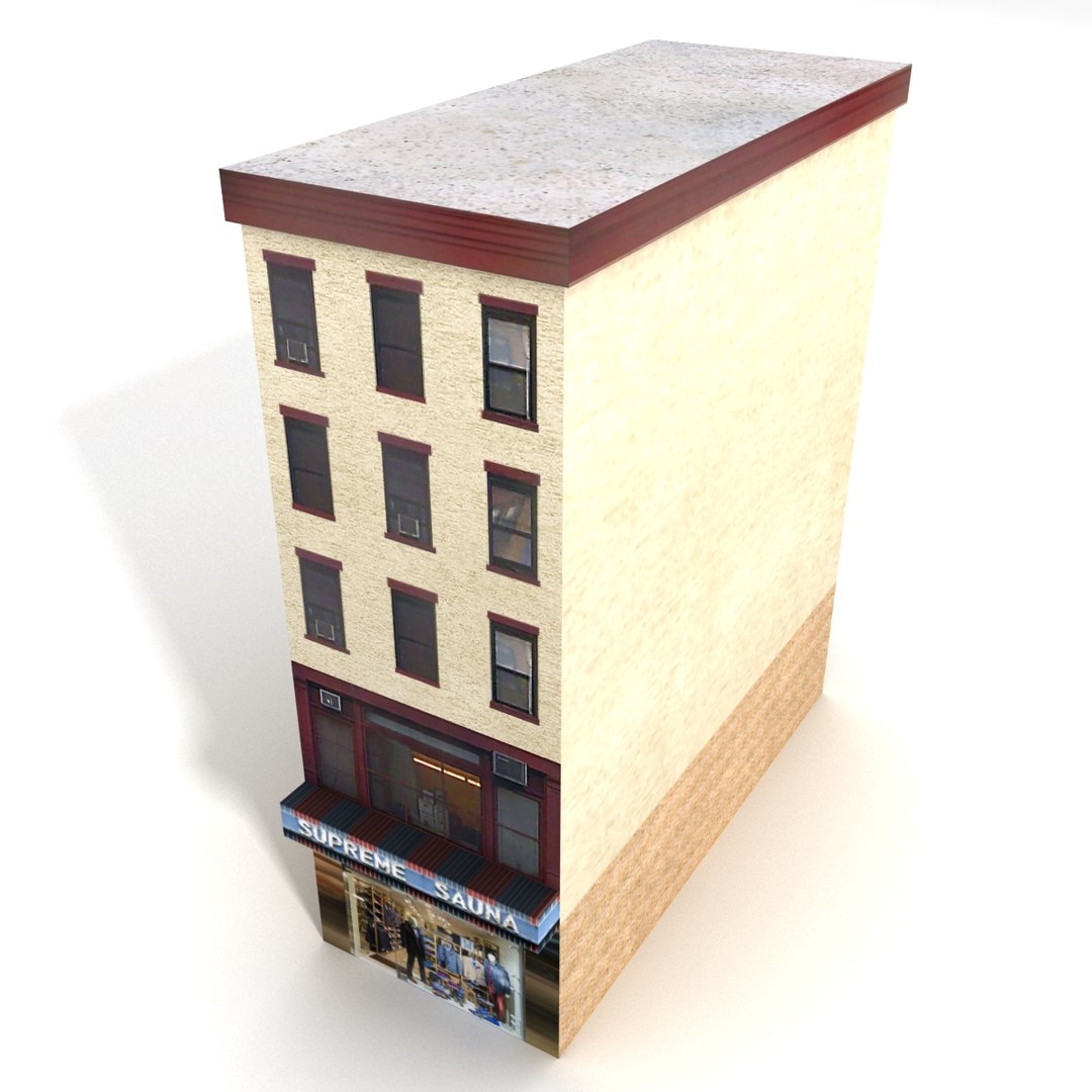 3D Model City Building Block - TurboSquid 1212294