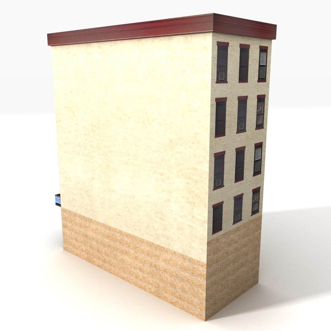 3D Model City Building Block - TurboSquid 1212294