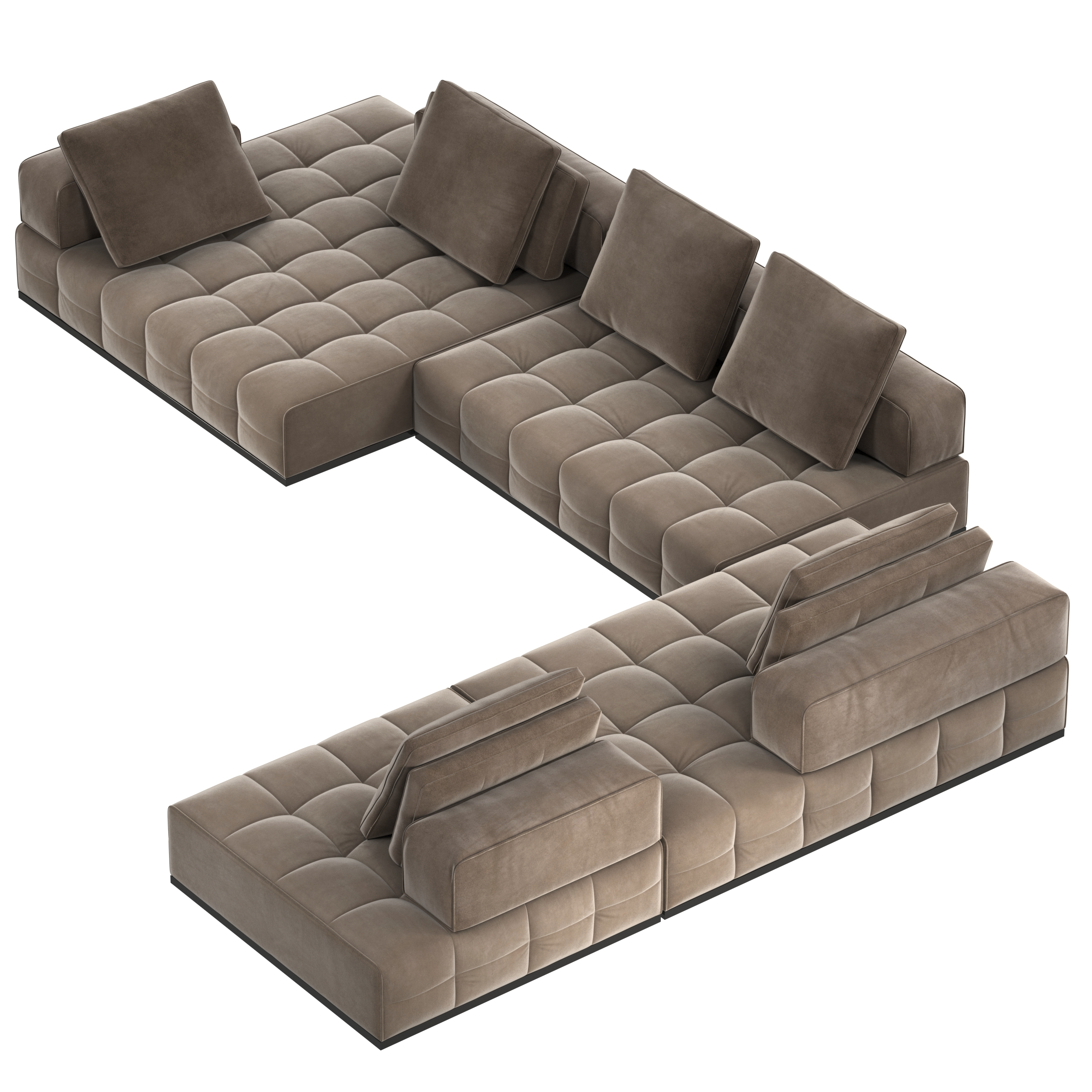 Minotti Lawrence Sofa Composition 1 3D model - TurboSquid 1824942