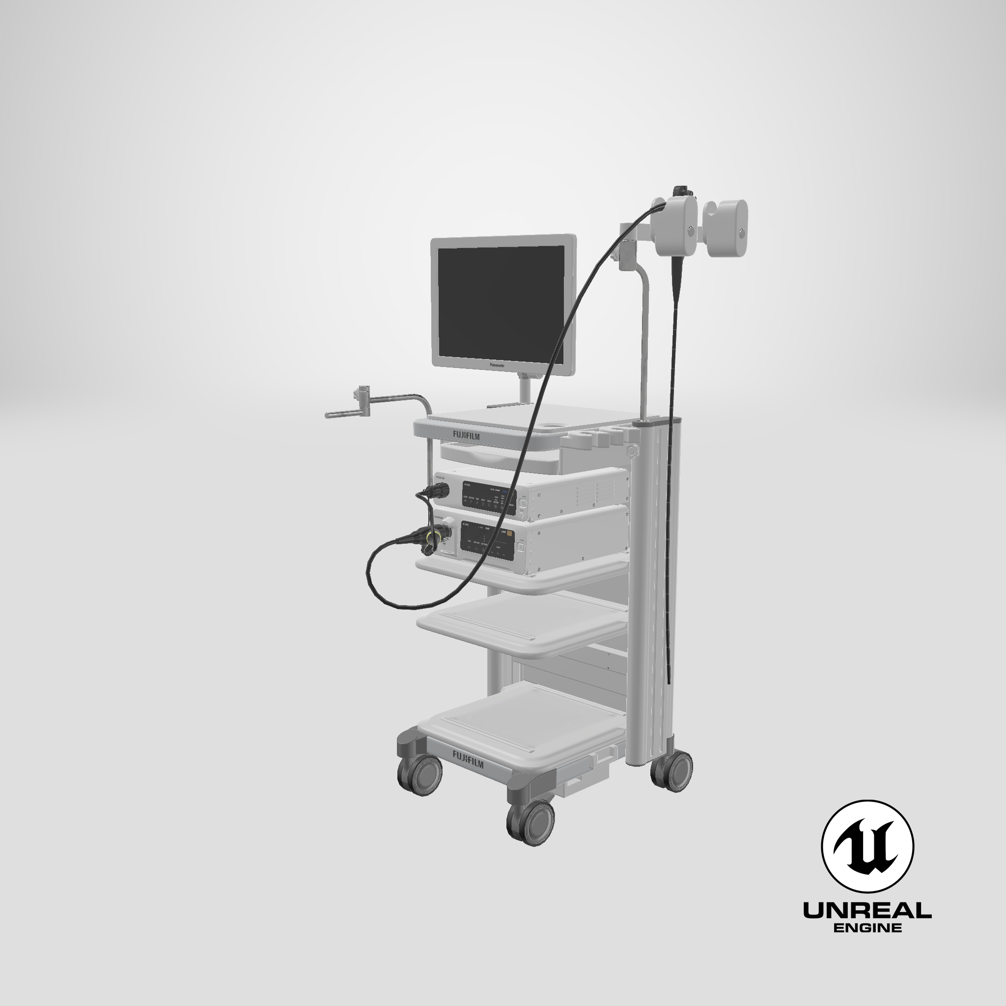 Fujifilm electronic video endoscope 3D model - TurboSquid 1246356