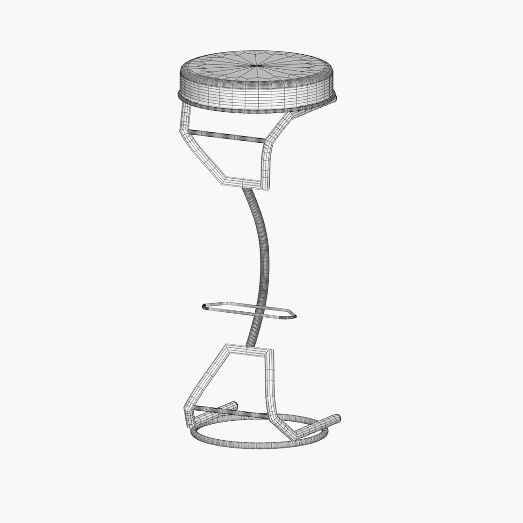Modern bar stools design 3D model - TurboSquid 1344503