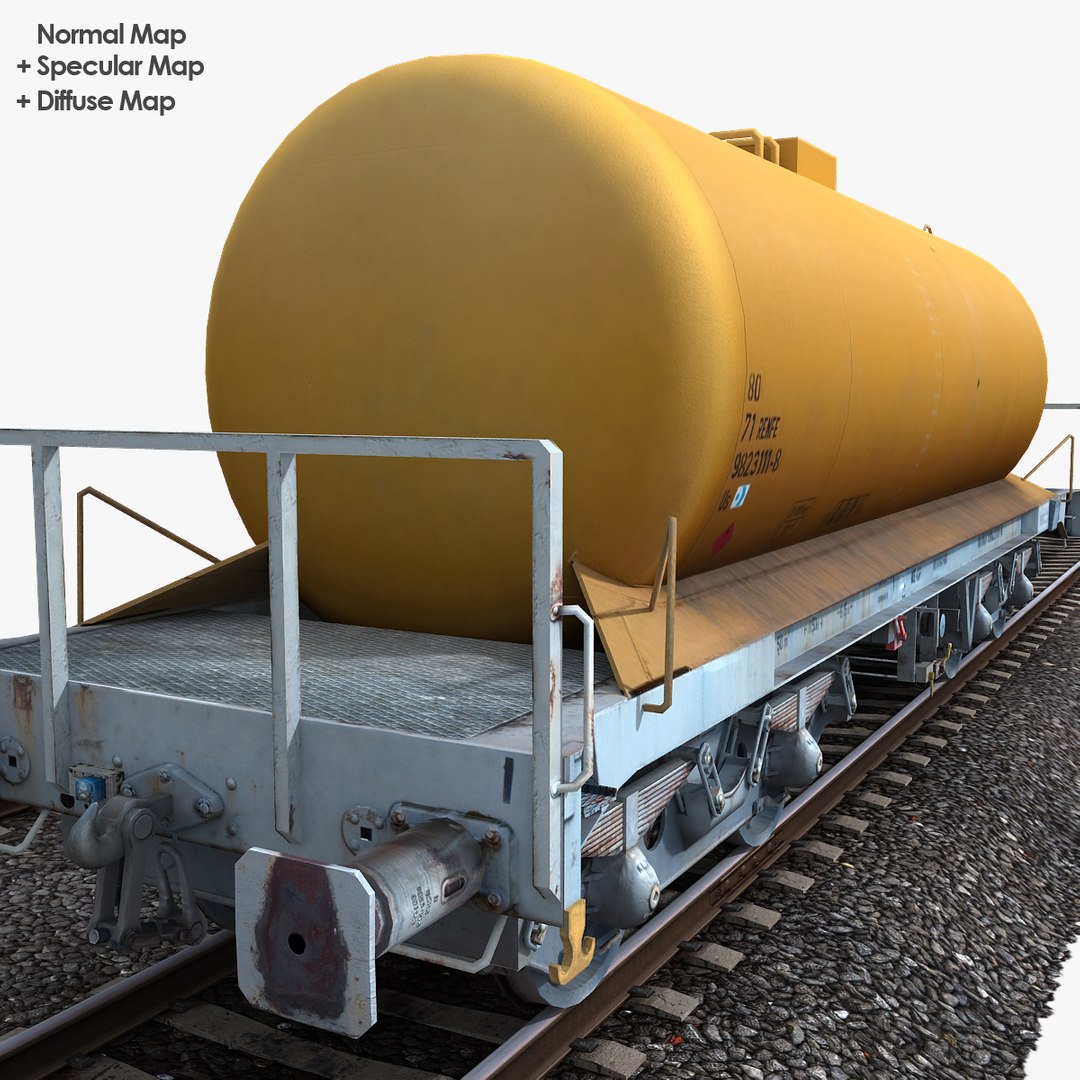 tank wagon 1 3d model