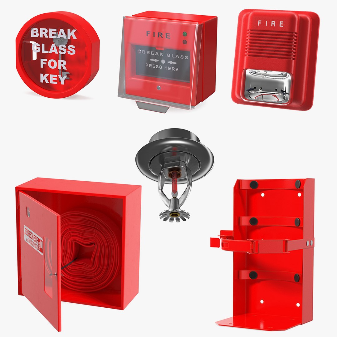 Fire Alarm Tools Collection 3 3D model - TurboSquid 1734610