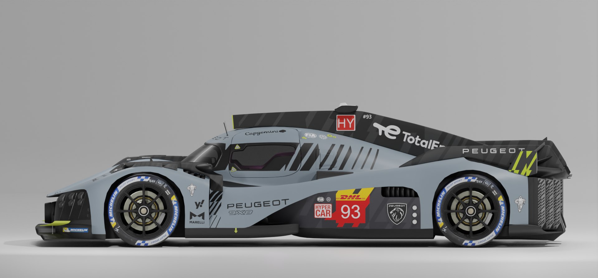 3D Peugeot 9x8 LMH Model - TurboSquid 2205046