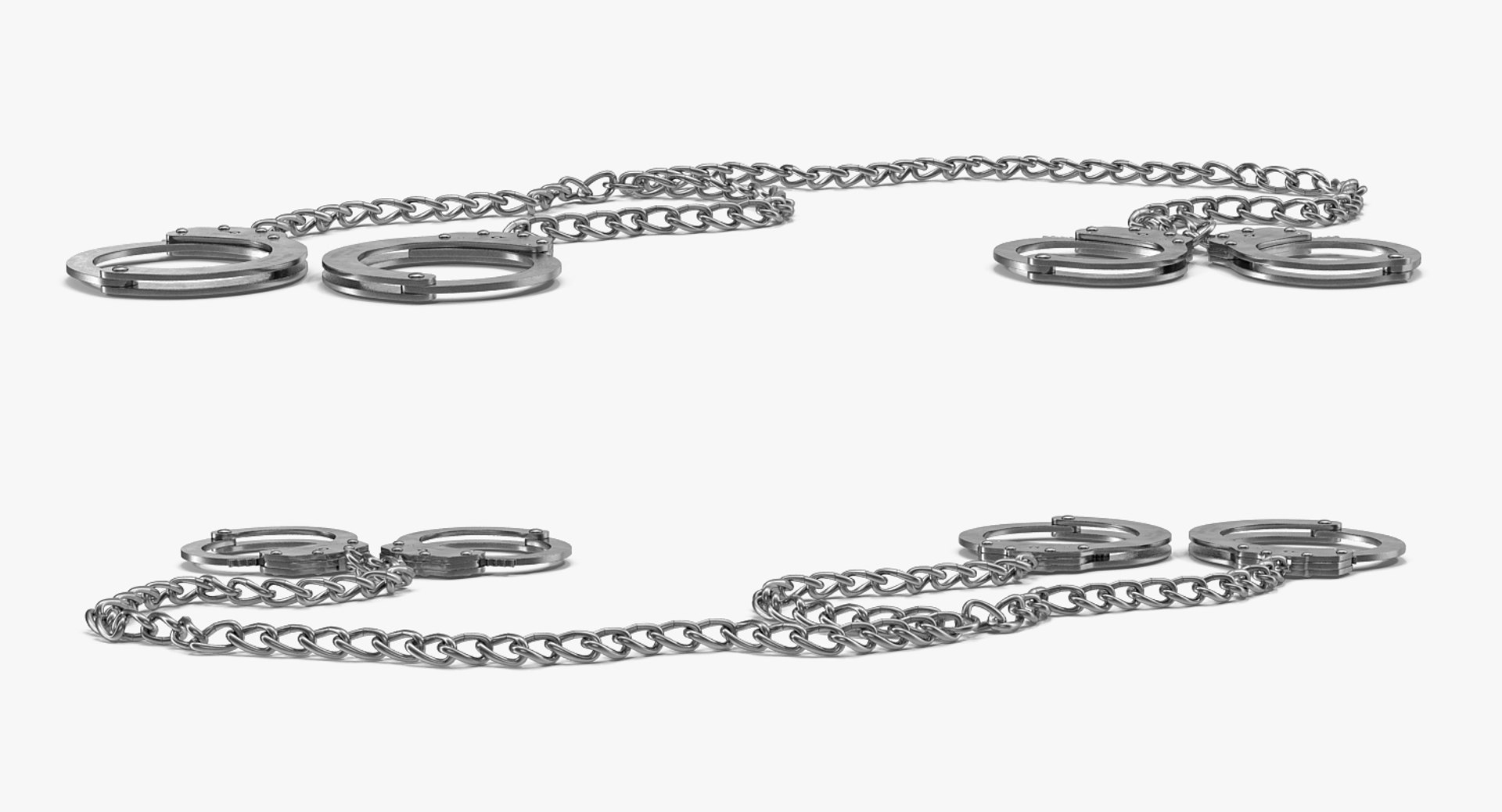 3d Handcuffs Leg Cuffs Model