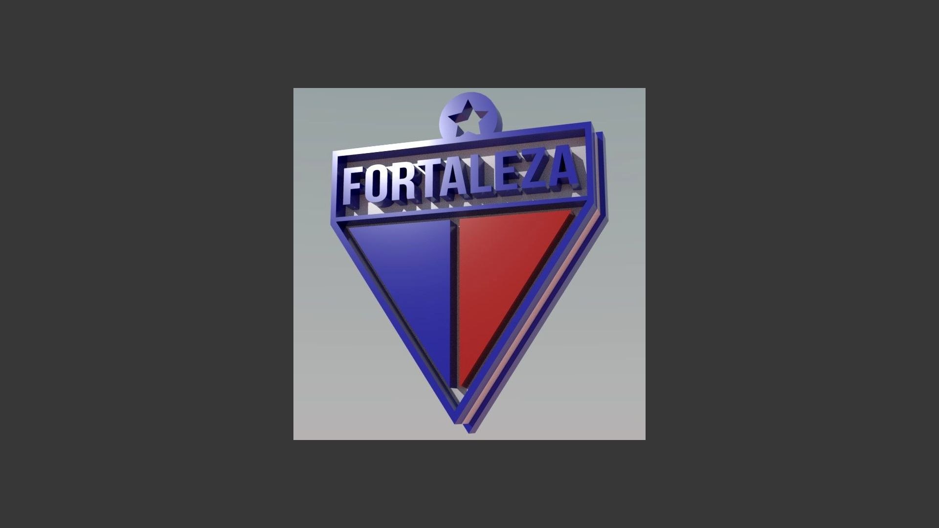 3D Fortaleza Logo Printable And Renderable Logo Shields Keychan ...