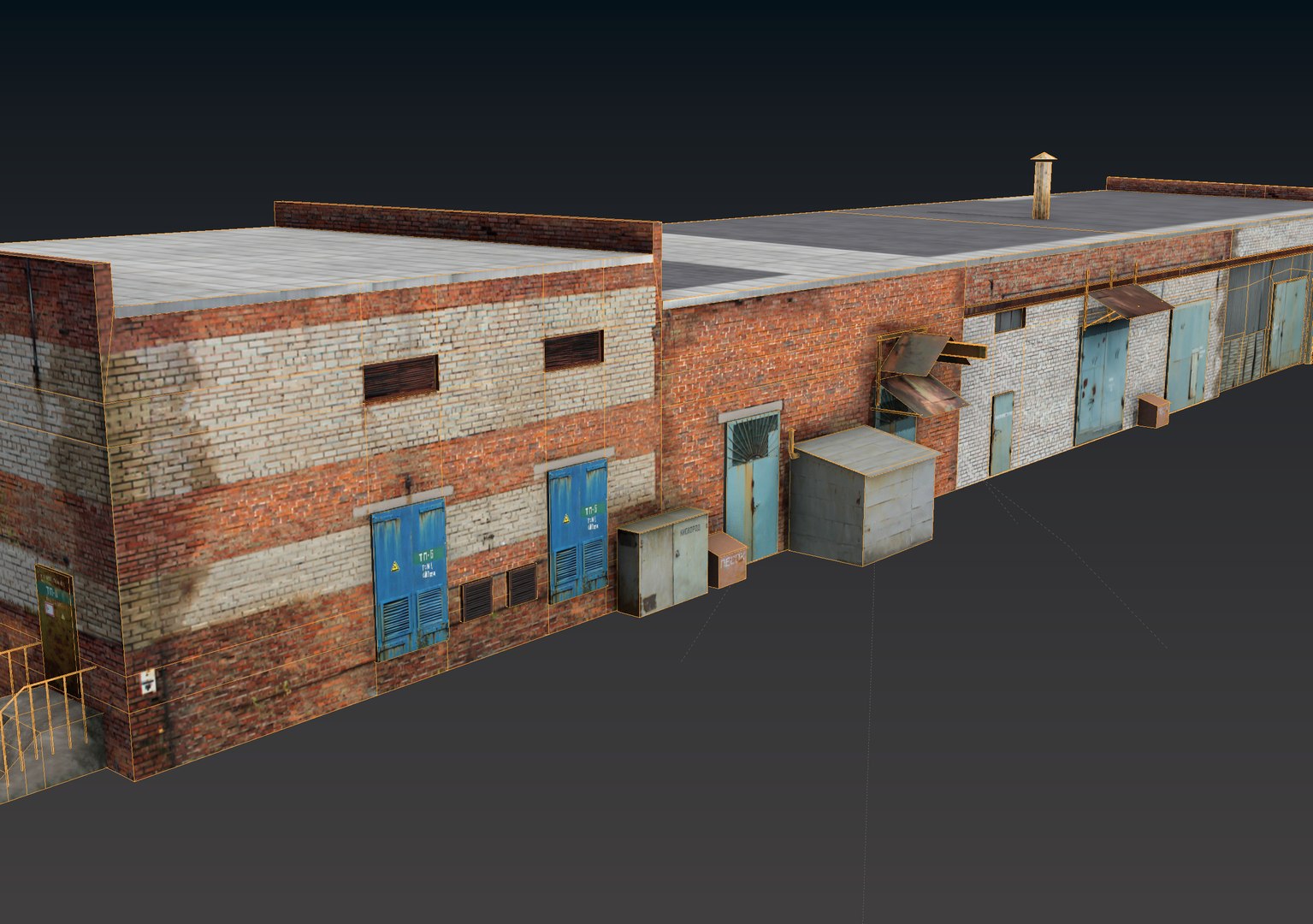 Garage Low Poly 3D model - TurboSquid 1878561