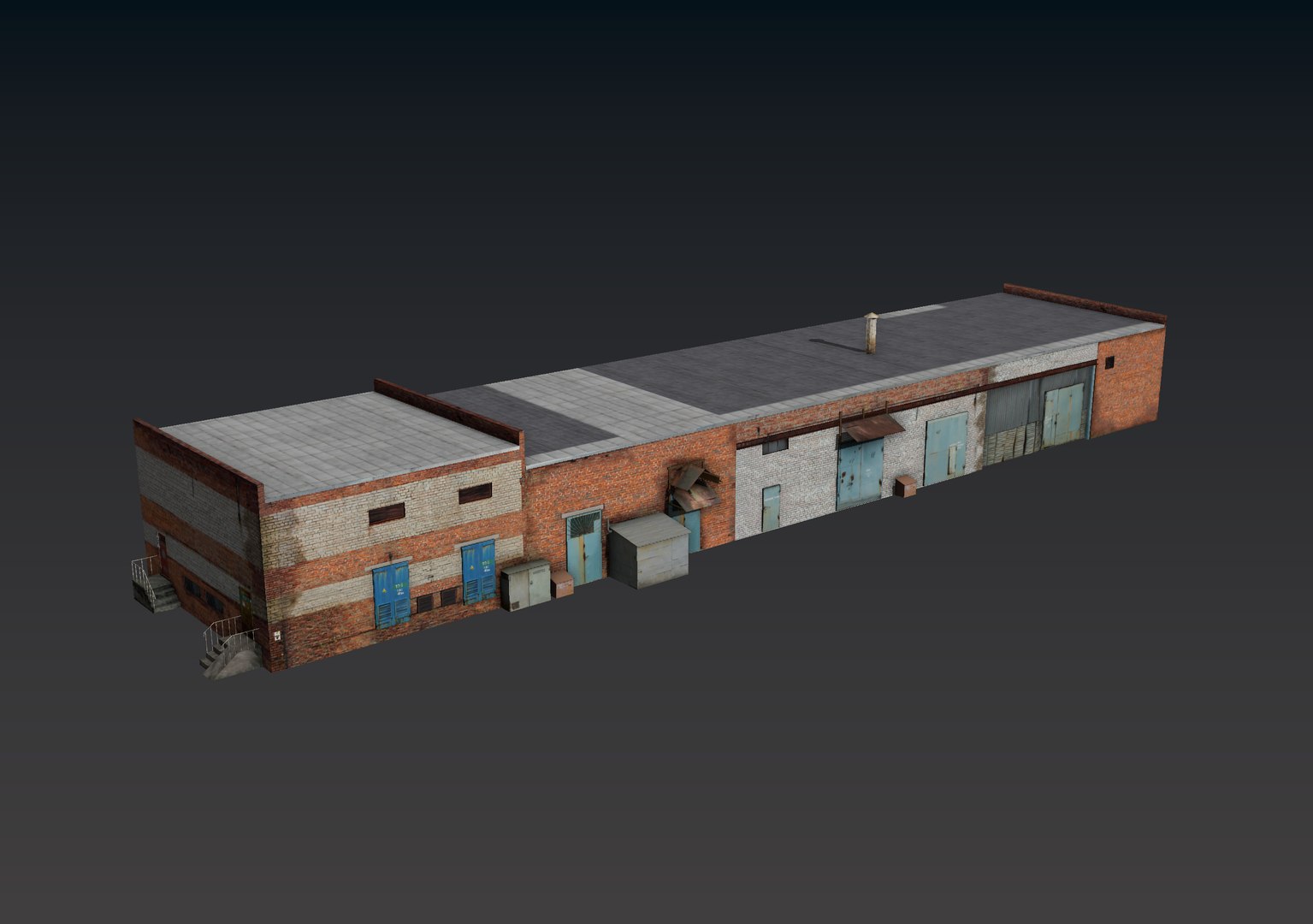Garage Low Poly 3D model - TurboSquid 1878561