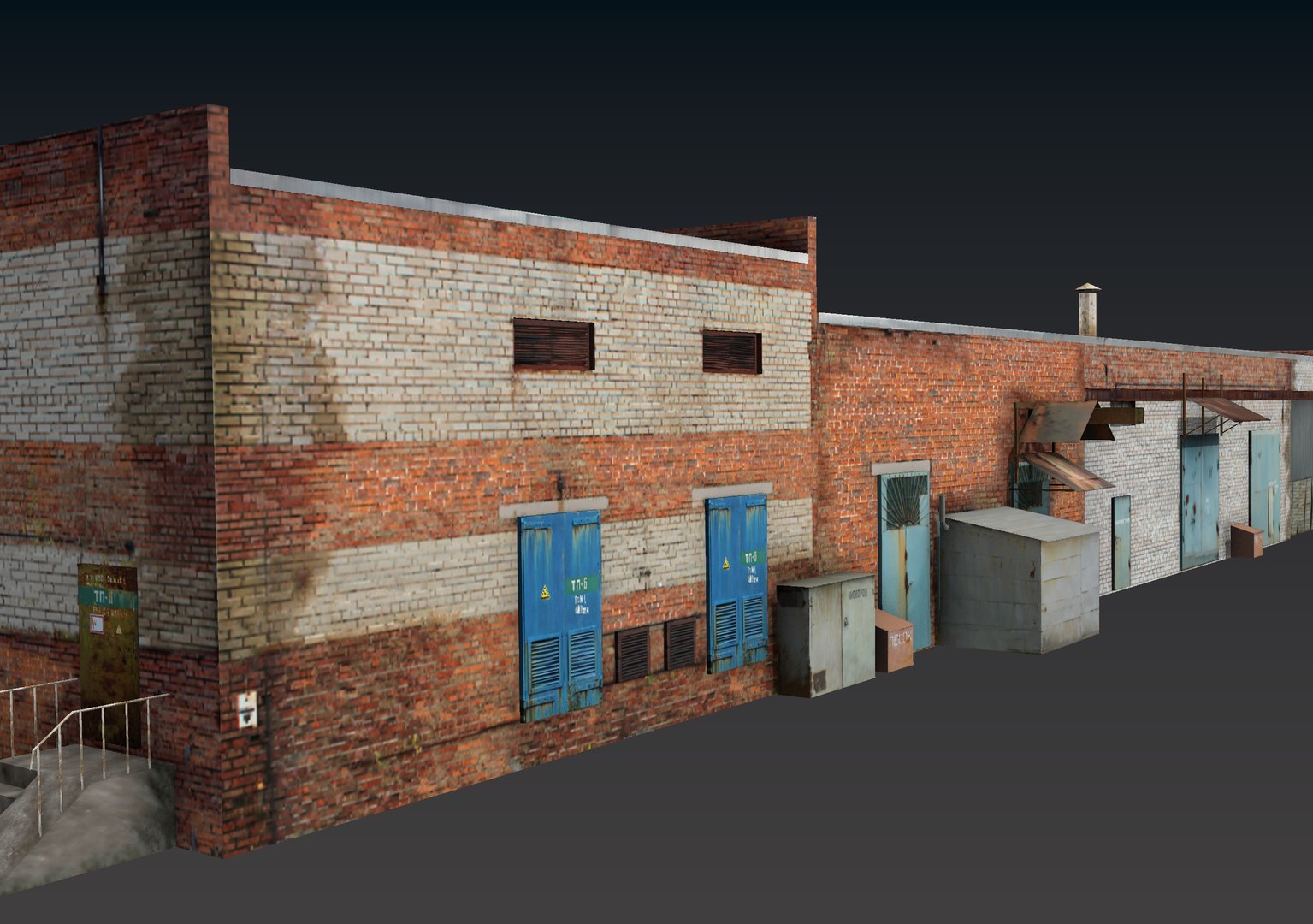 Garage Low Poly 3D model - TurboSquid 1878561