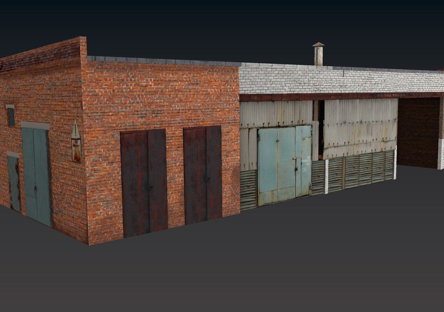 Garage Low Poly 3D model - TurboSquid 1878561