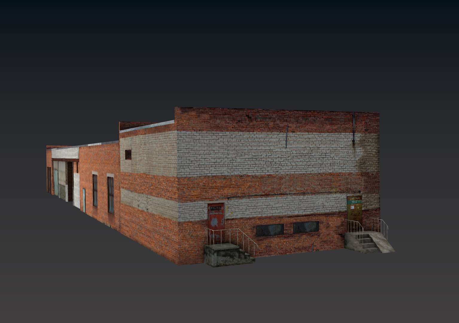 Garage Low Poly 3D model - TurboSquid 1878561