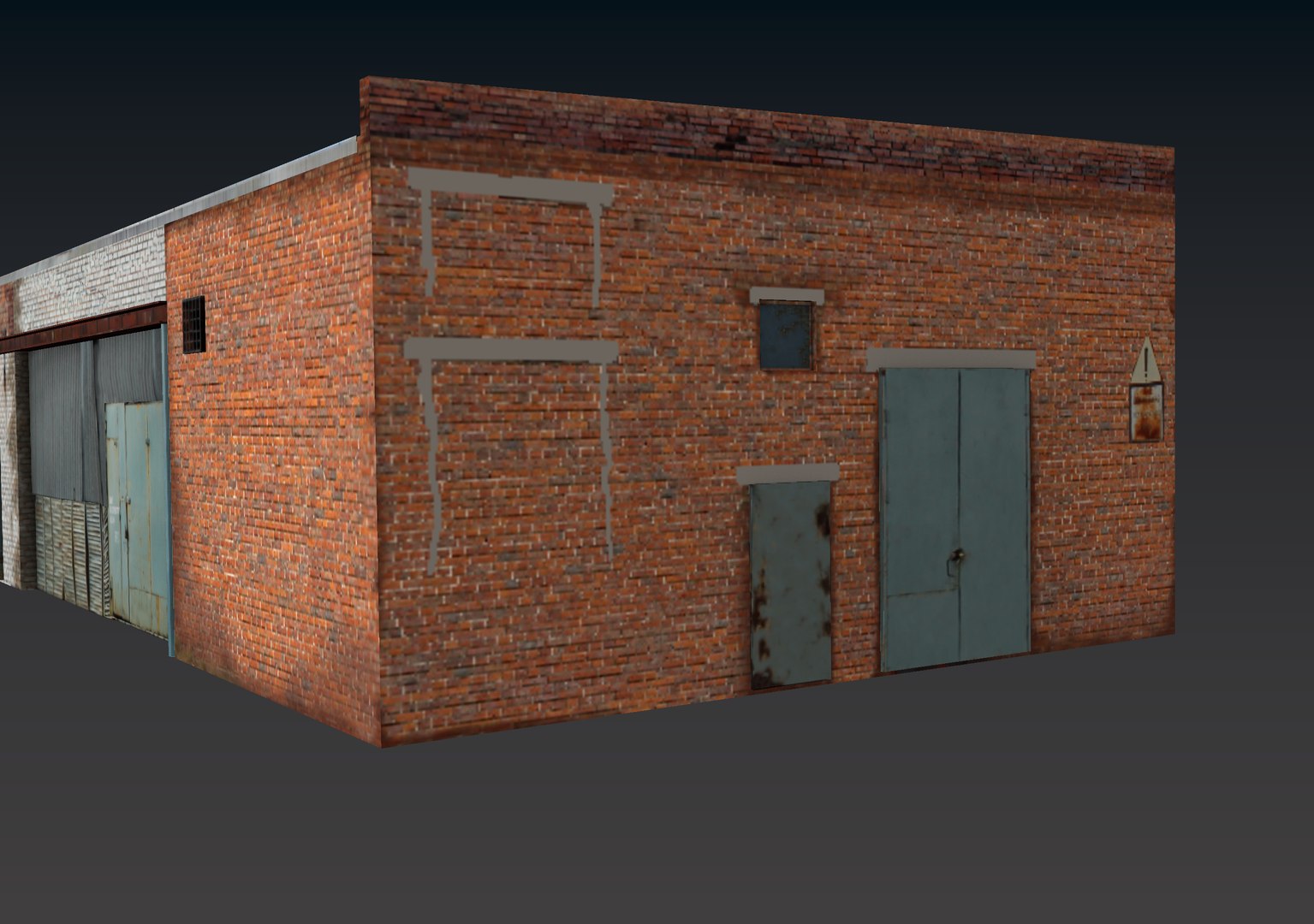 Garage Low Poly 3D model - TurboSquid 1878561