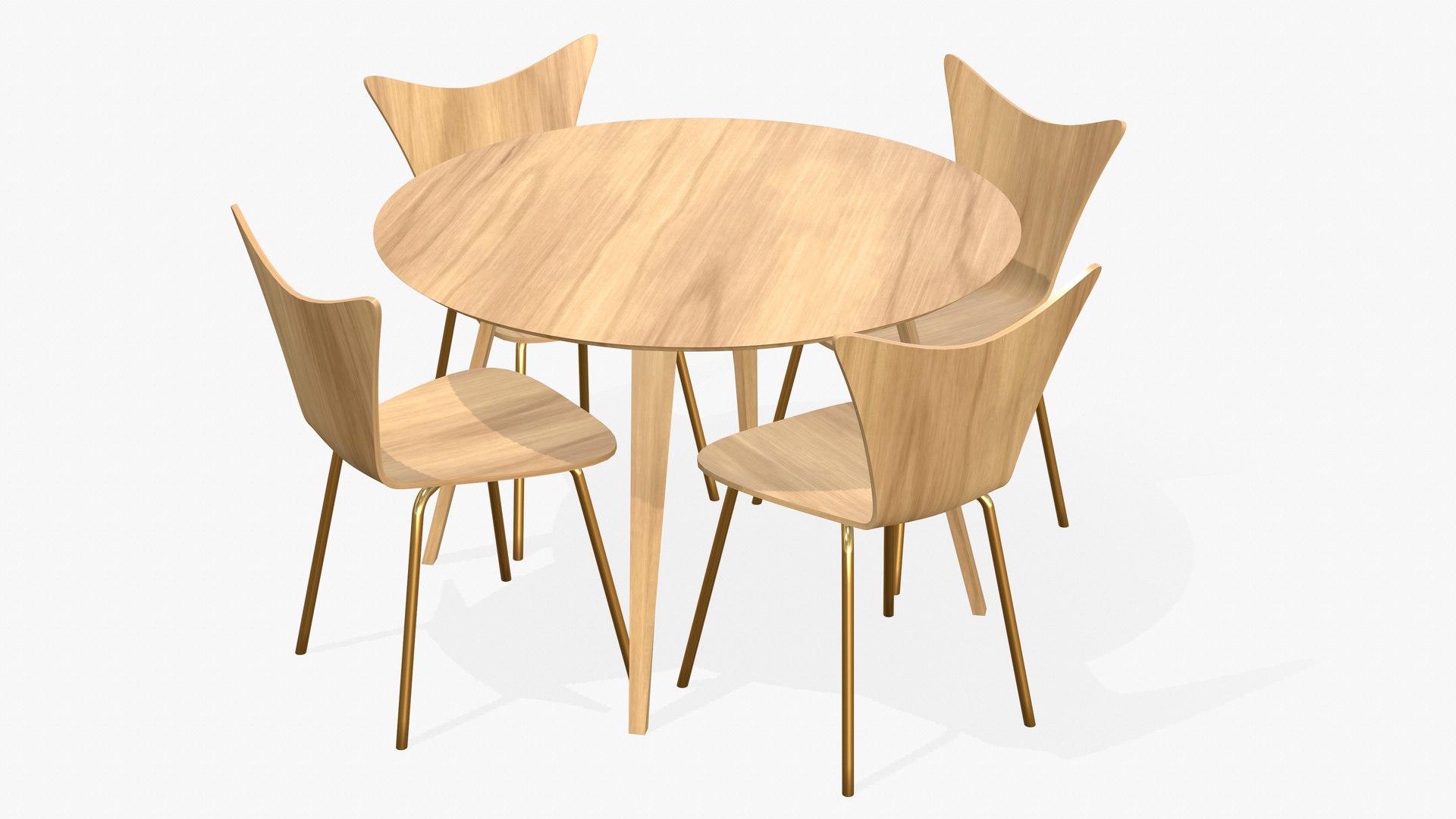 Dining Table 4 Seater Modern 3D model - TurboSquid 1792428