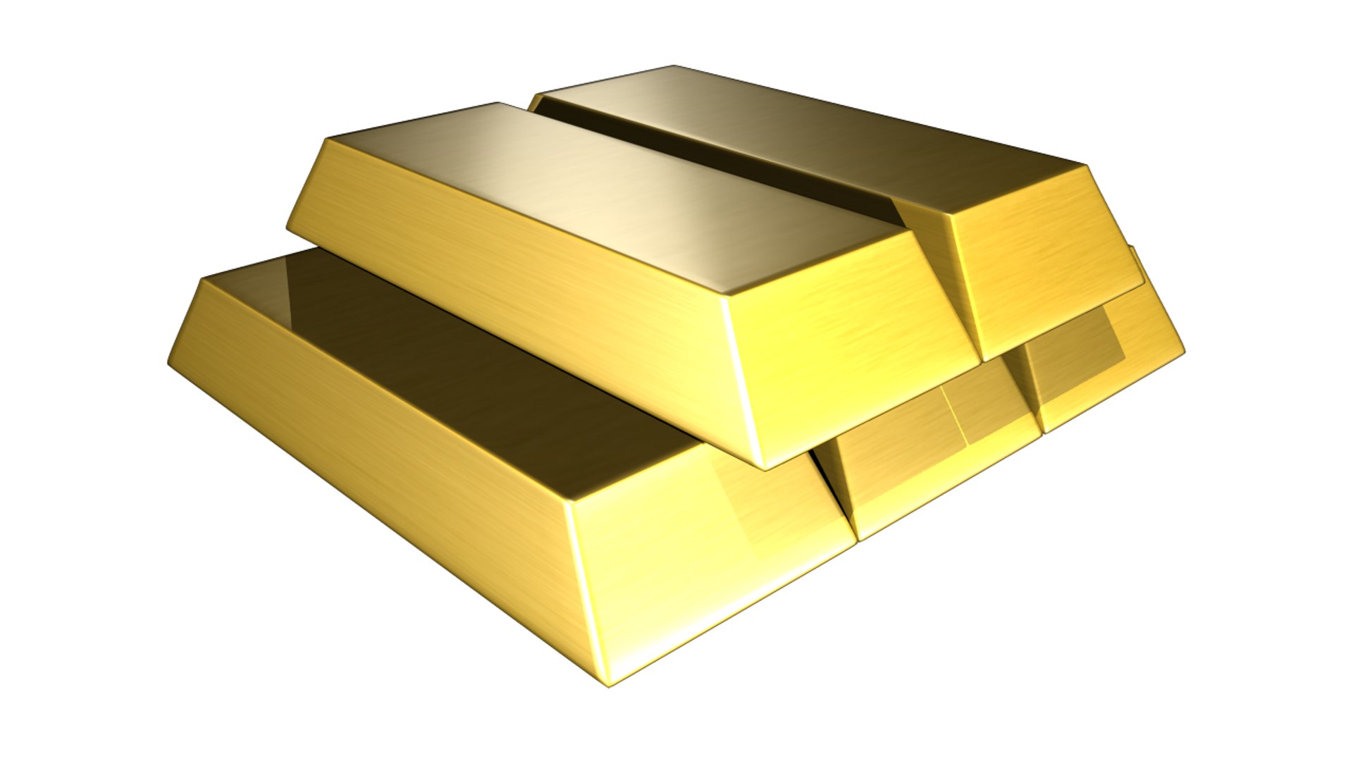 Gold Ingot 3d Model