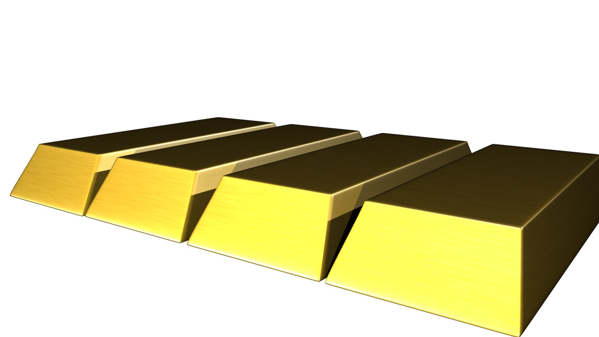 Gold Ingot 3d Model