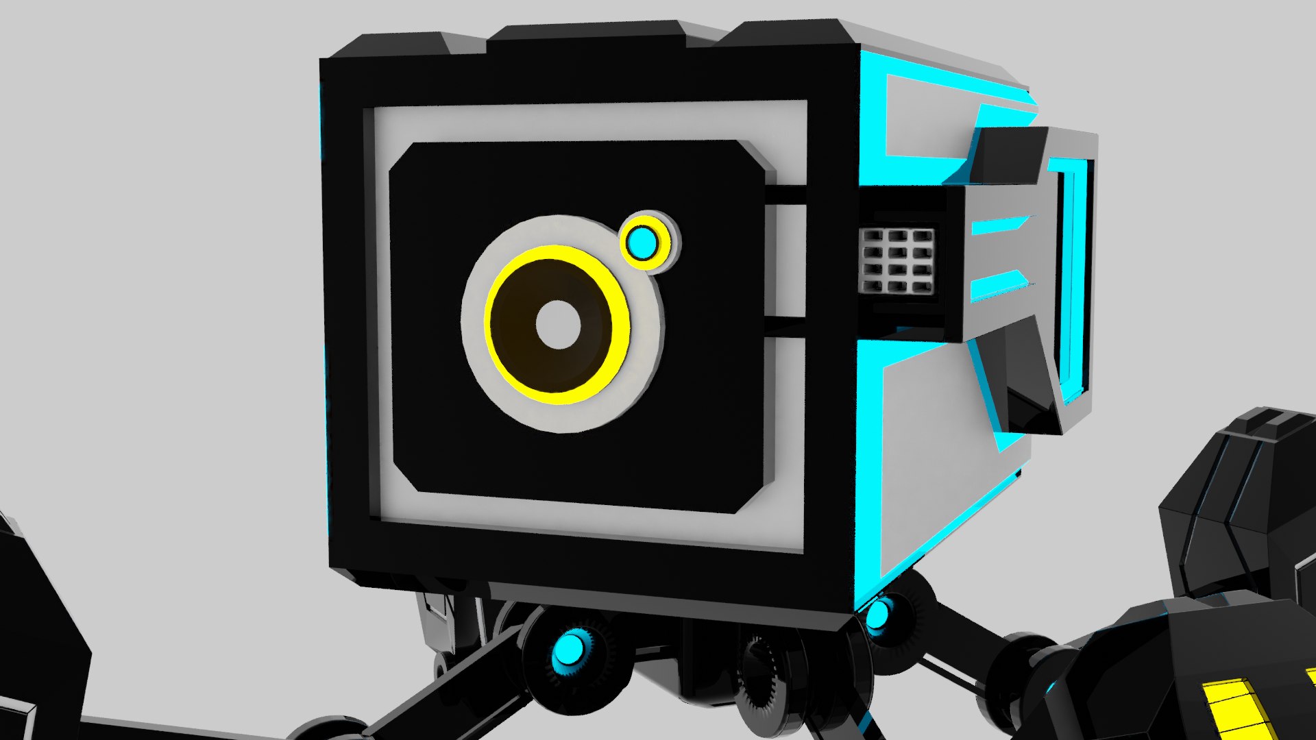 Quad Pod Robot Guns 3D Model - TurboSquid 1600719