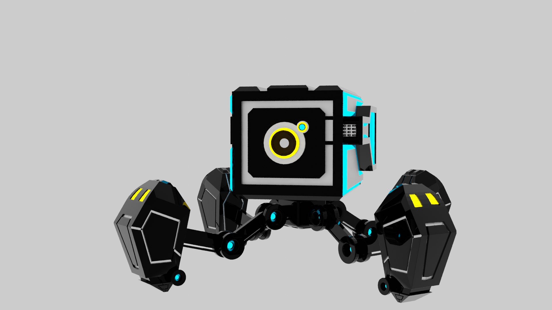 Quad Pod Robot Guns 3D Model - TurboSquid 1600719