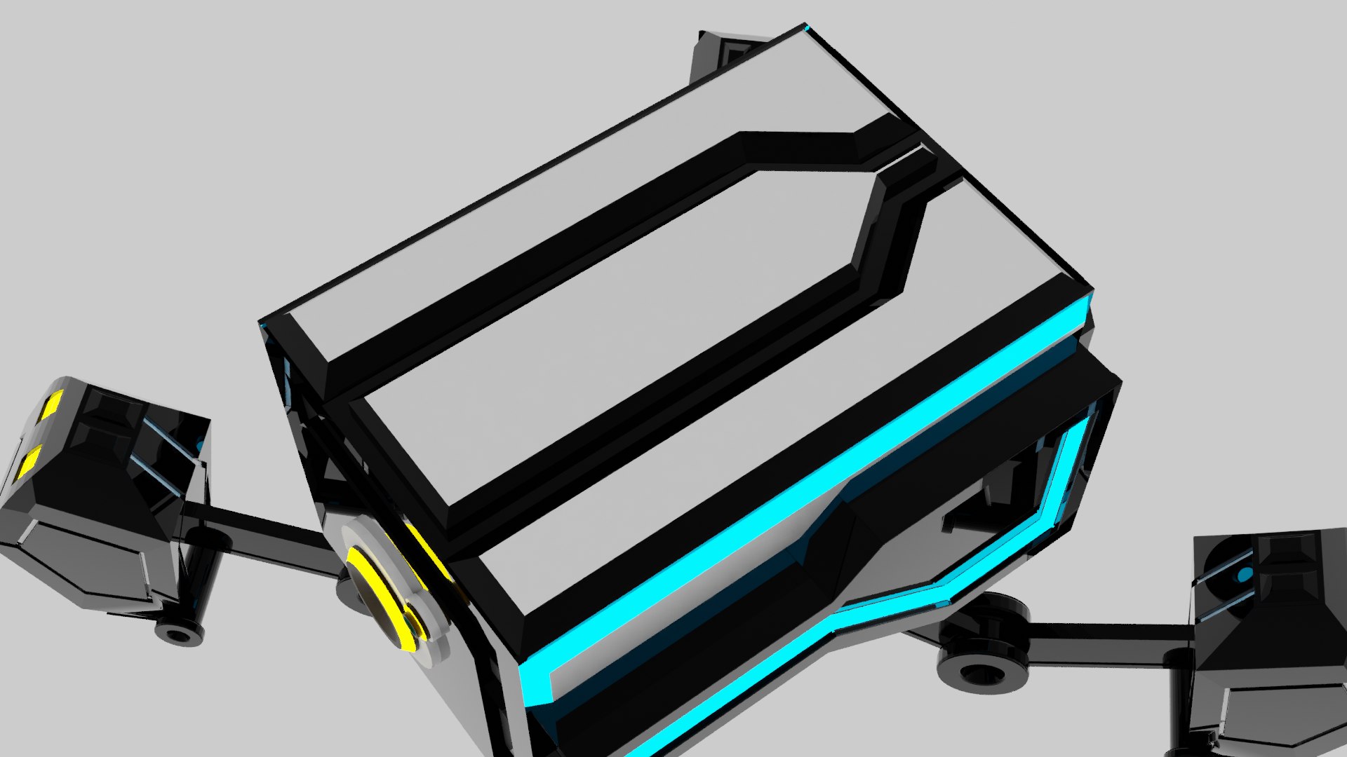 Quad Pod Robot Guns 3D Model - TurboSquid 1600719