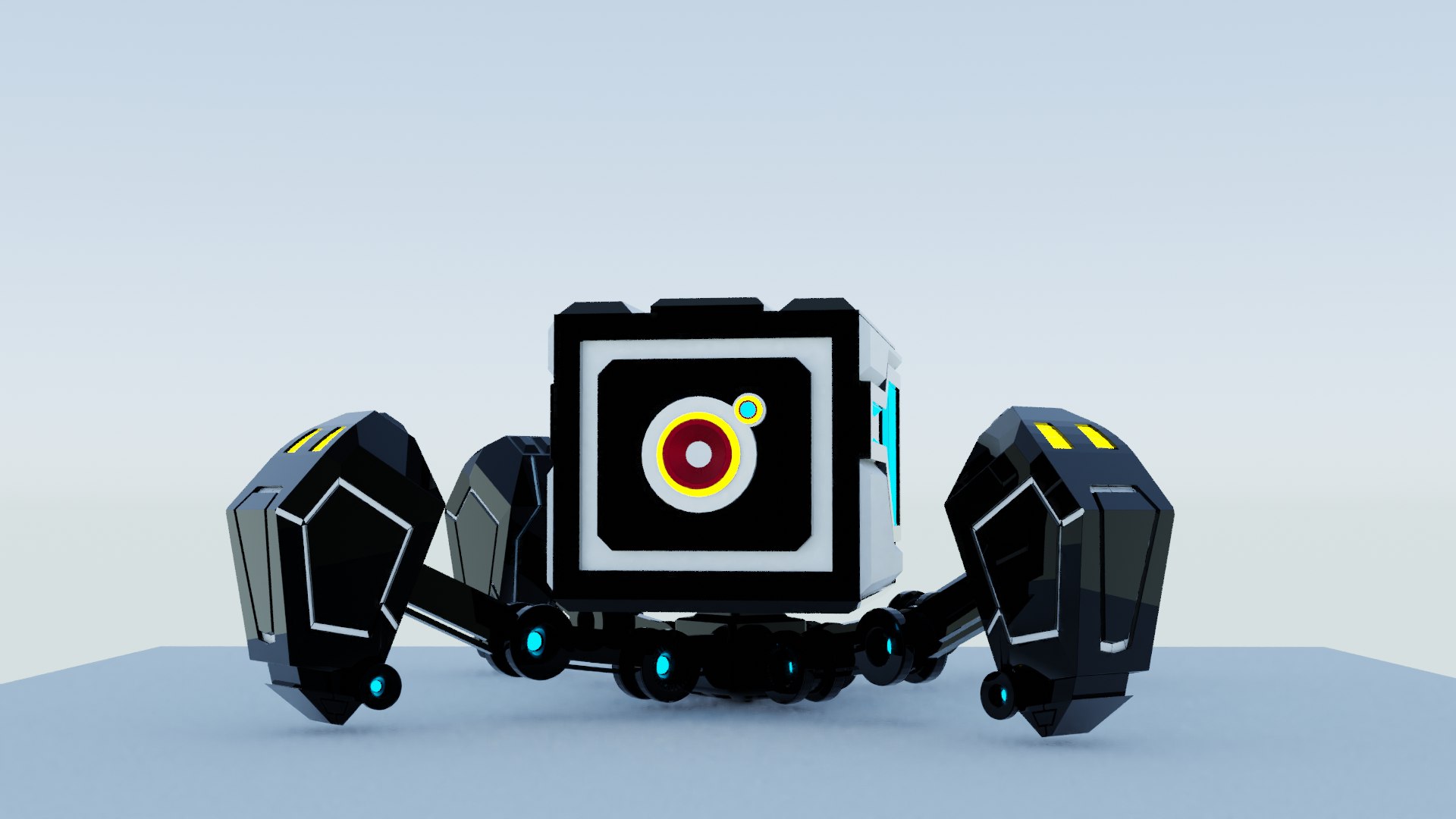 Quad Pod Robot Guns 3D Model - TurboSquid 1600719