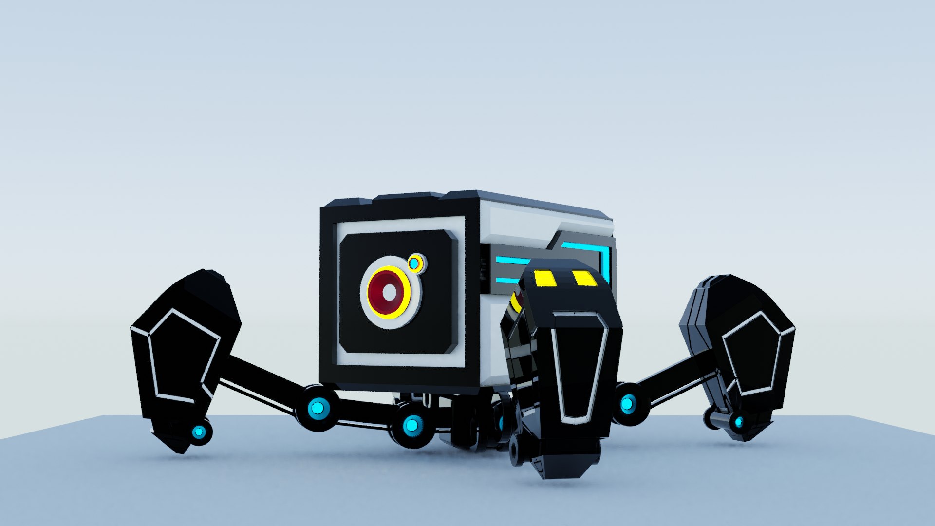 Quad Pod Robot Guns 3D Model - TurboSquid 1600719