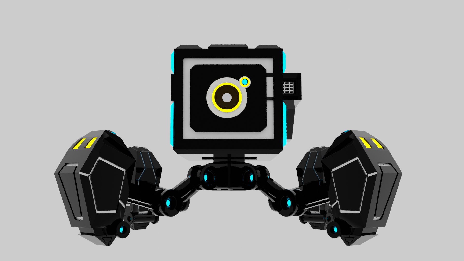 Quad Pod Robot Guns 3D Model - TurboSquid 1600719