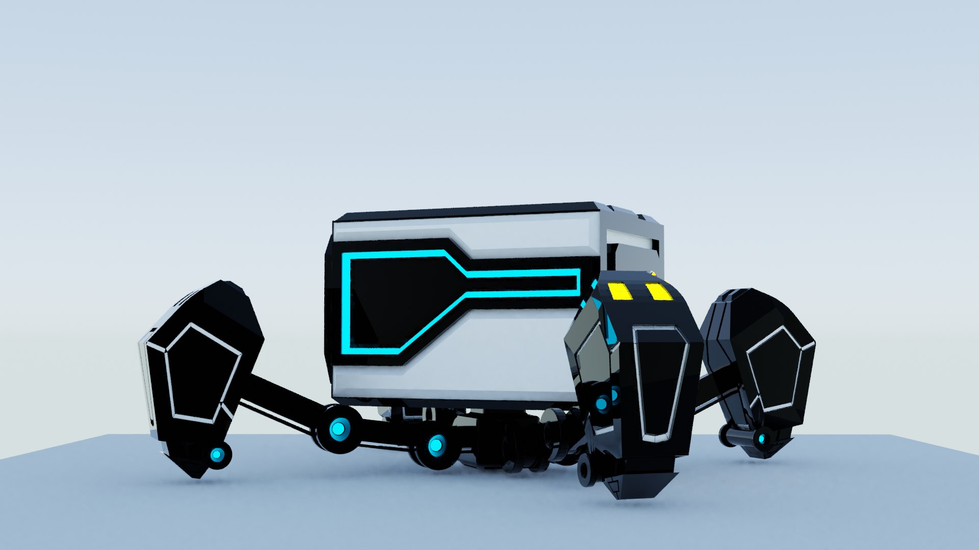 Quad Pod Robot Guns 3D Model - TurboSquid 1600719