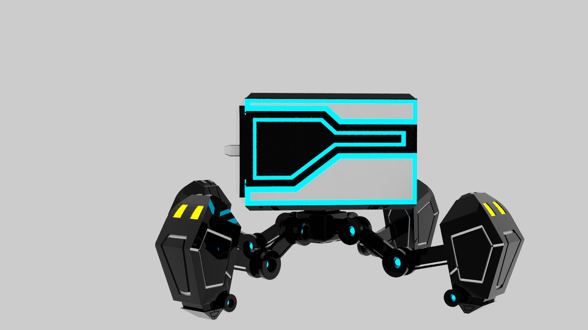 Quad Pod Robot Guns 3D Model - TurboSquid 1600719