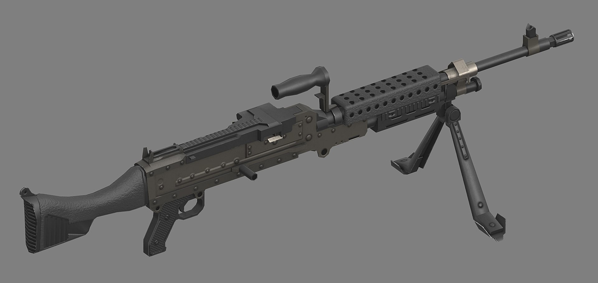 Machine Gun M240 3D - TurboSquid 1546760