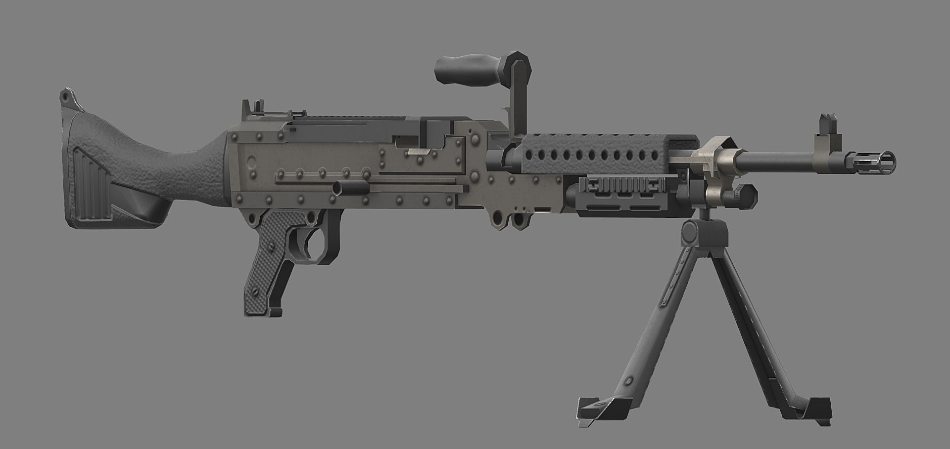 Machine Gun M240 3D - TurboSquid 1546760