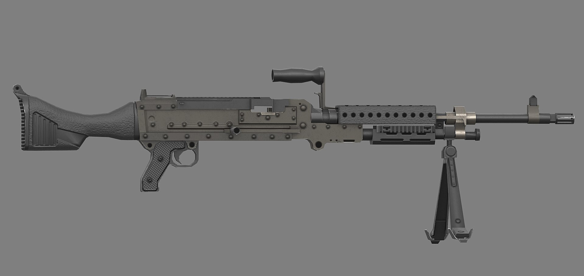 Machine Gun M240 3D - TurboSquid 1546760