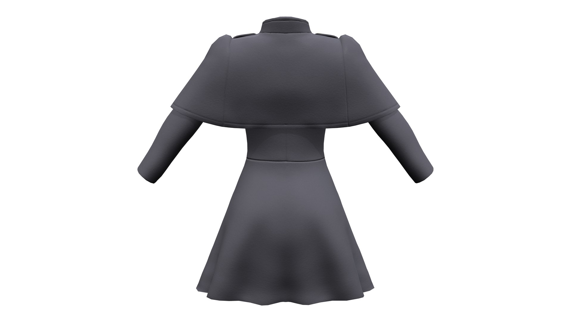 3D Royal Court Style Band Collar Coat - TurboSquid 1962036