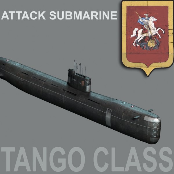 tango class attack submarine 3d model