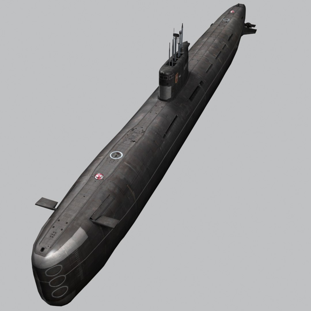 Tango Class Attack Submarine 3d Model