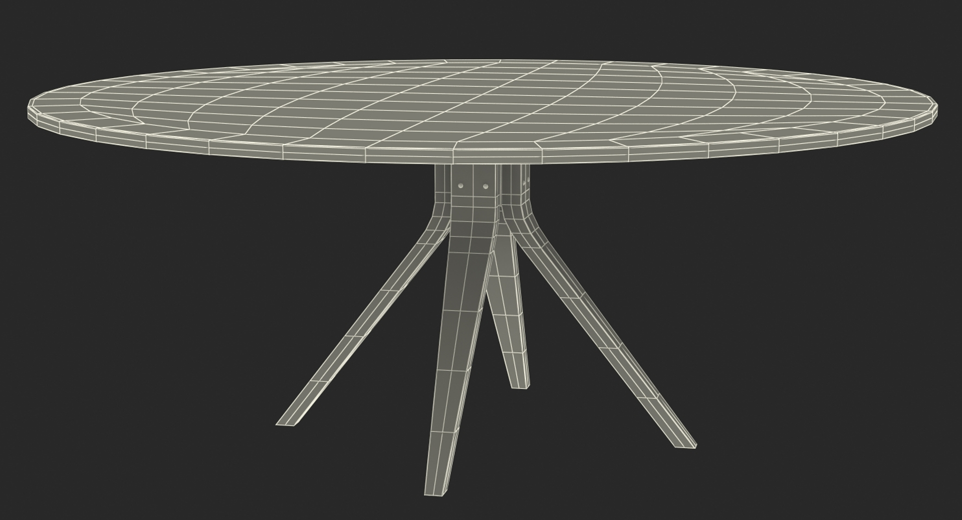 3D Dinner Table Model - TurboSquid 1382589