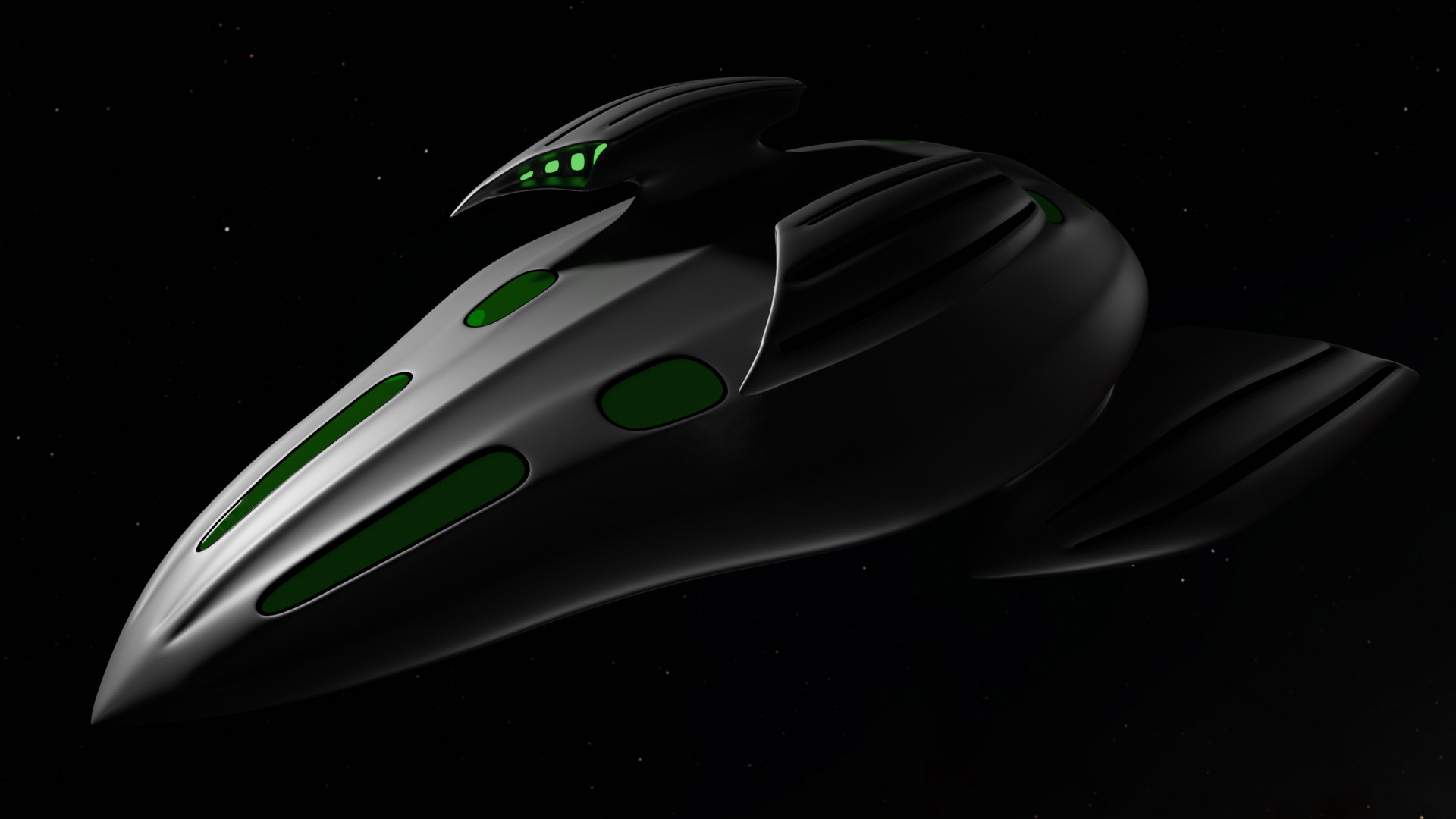 Alien spaceship 3D model - TurboSquid 1513745