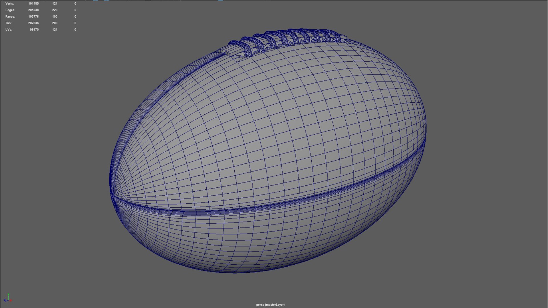 3D Leather Rugby Ball Model - TurboSquid 2185610
