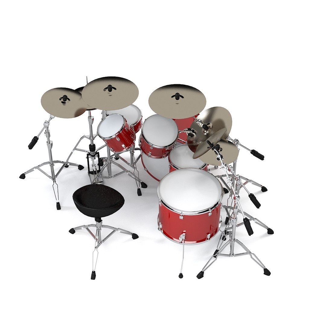 3d Model Drum Set