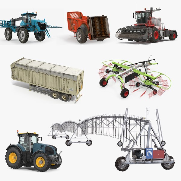 3d farm tractor model