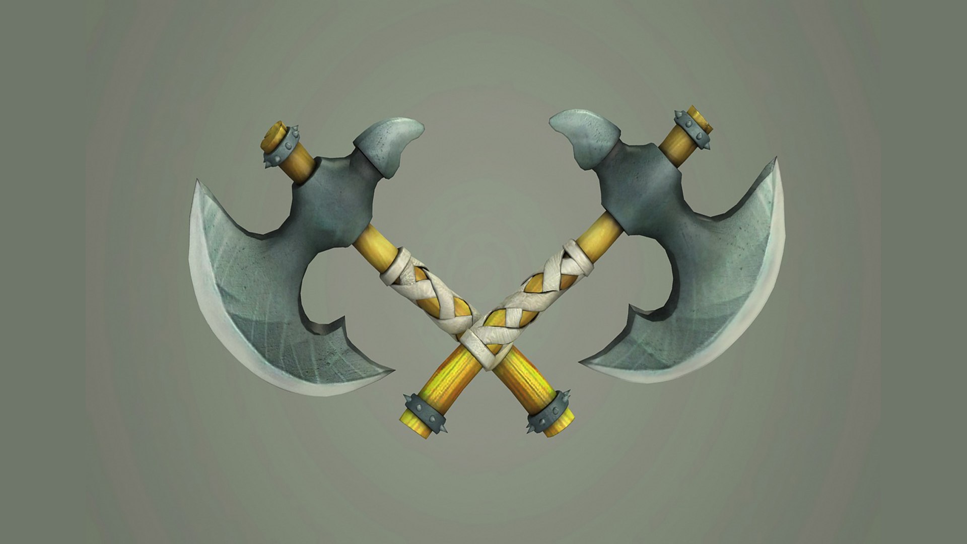 3D Medieval cartoon curved handle Stylized Axe - TurboSquid 1863512