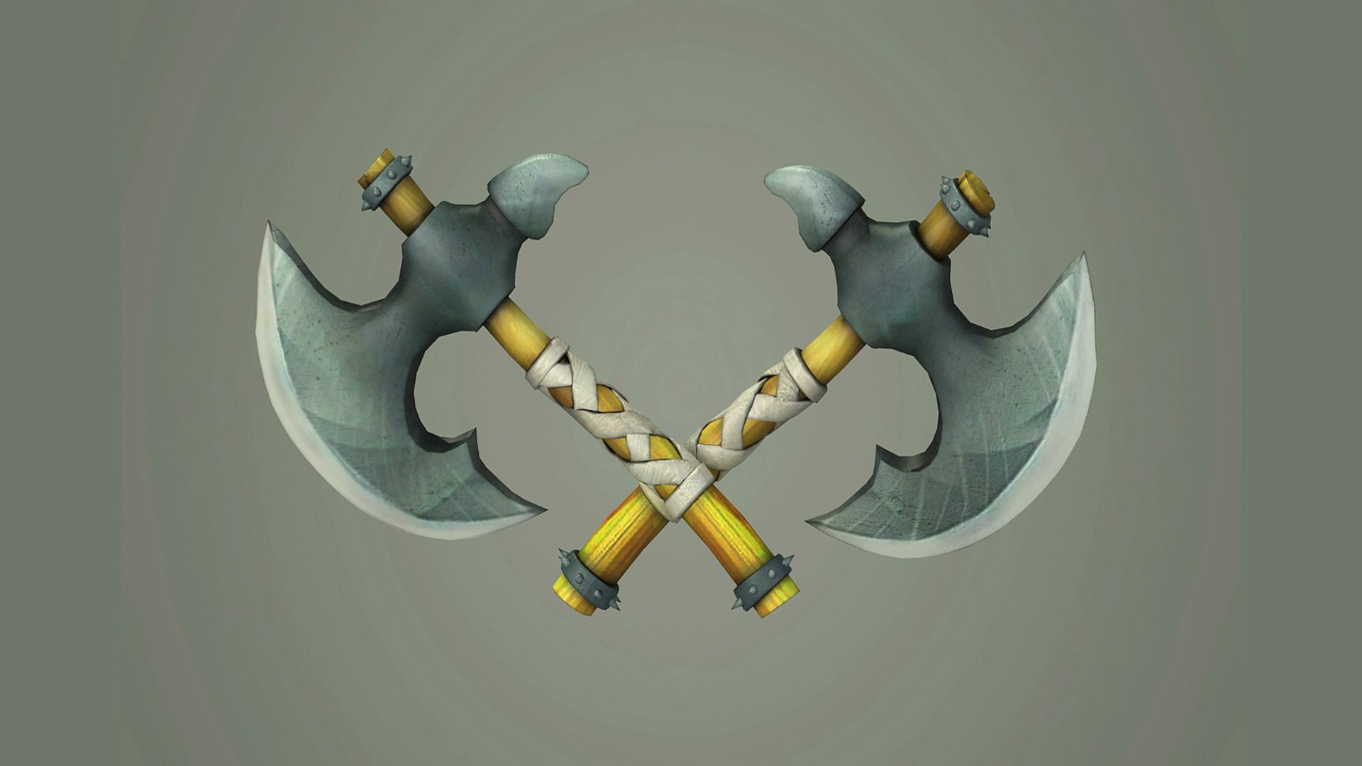3D Medieval cartoon curved handle Stylized Axe - TurboSquid 1863512