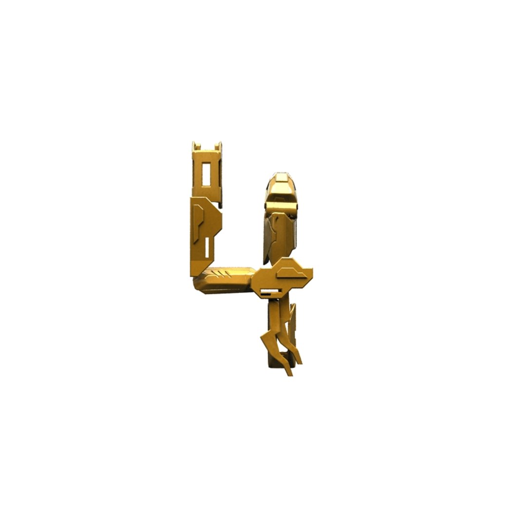 3d Model Mechanical Digital Countdown