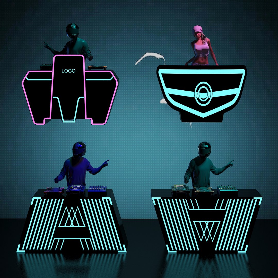 Performer DJ Plays Disc KTV Modern Stage Concert Beauty Handsome Guy ...